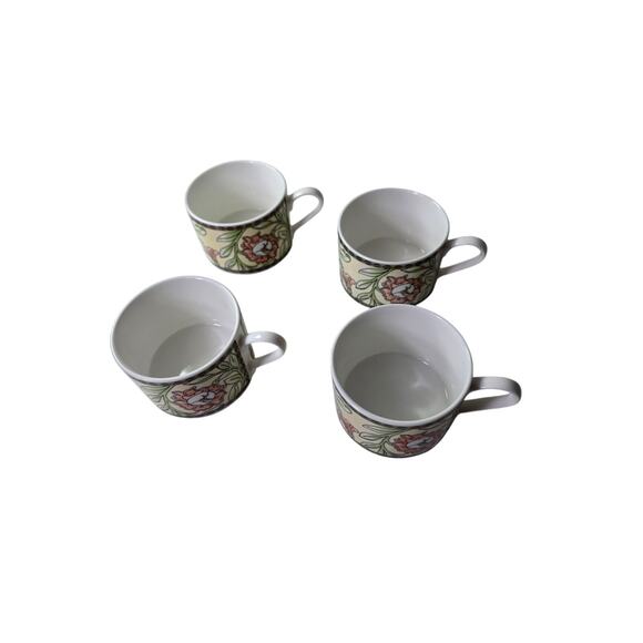 Oneida | Dining | Oneida Green Red Floral Eden Pattern China Coffee ...